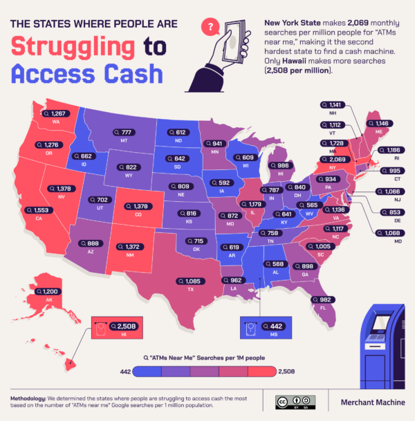 ATM Extinction Forecast: Which Countries Are Projected to Be Cashless ...