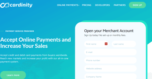 Cardinity Reviews: UK Fees & Prices - Merchant Machine