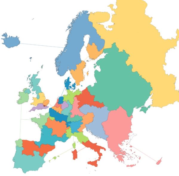 Europe Divided Into Areas With An Economy Equal In Size To London ...