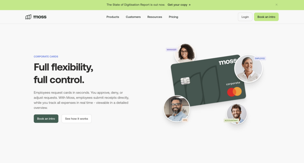 Moss Corporate Card Reviews - Merchant Machine
